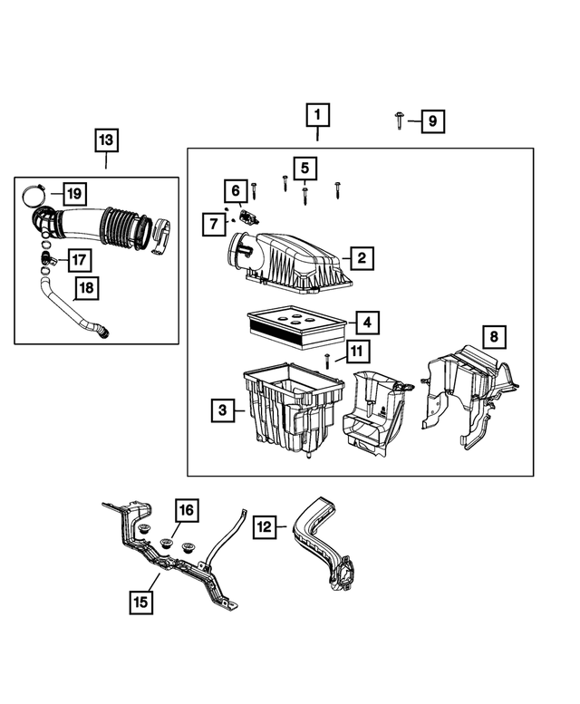 68293164AC Mopar Air Filter | Parkers Chrysler Vehicle Parts ...